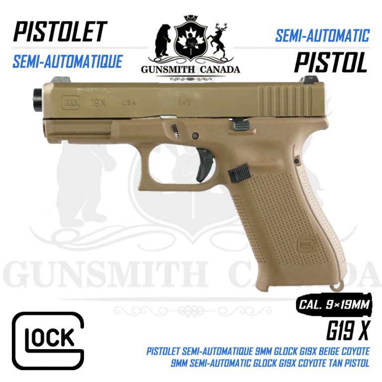 Glock – G19X – 9×19mm – Gunsmith Canada