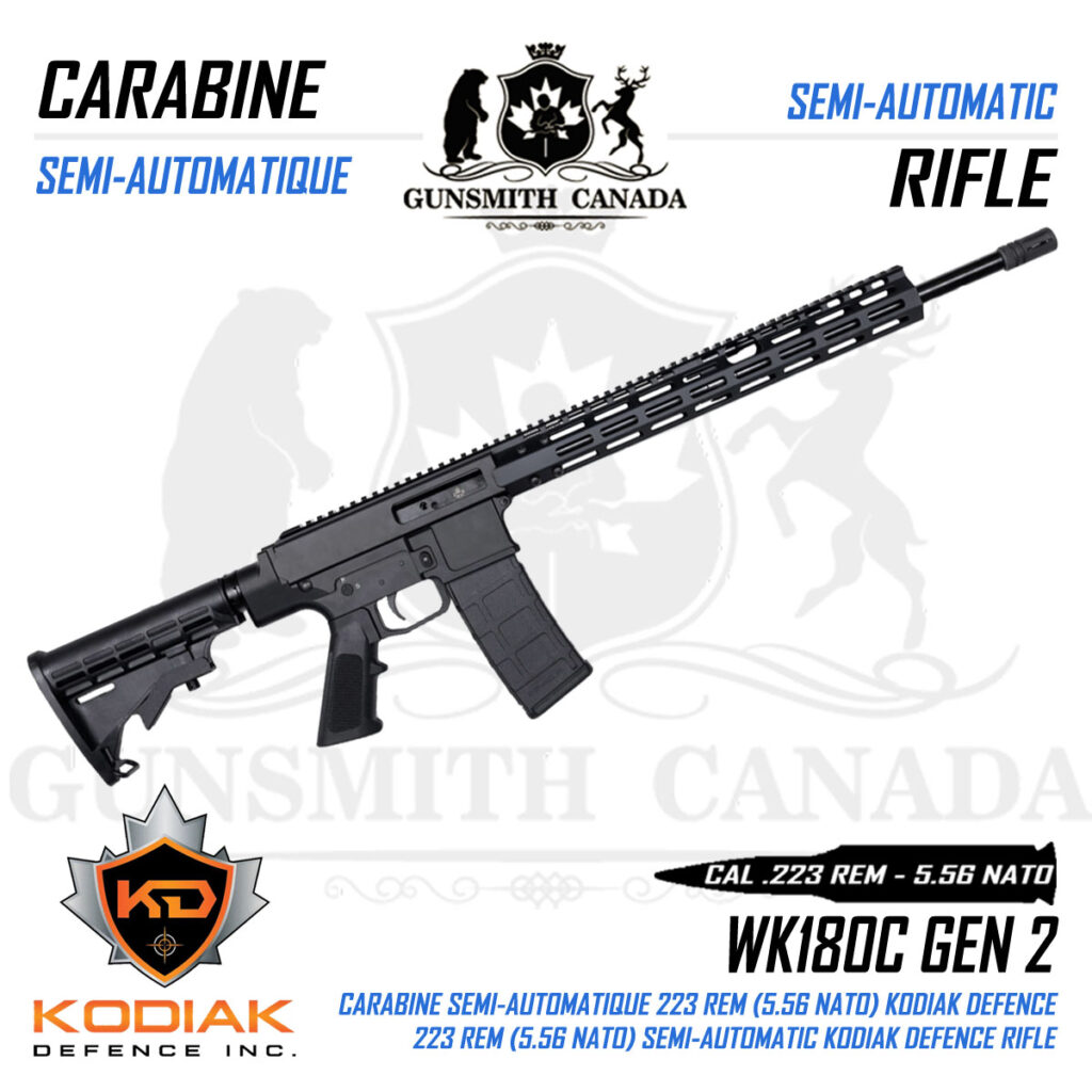 Kodiak Defence – WK180C Gen 2 – .223 Rem (5.56 NATO) – Gunsmith Canada